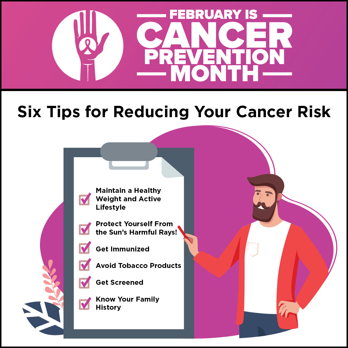 February is National Cancer Prevention Month! - Wagoner Hospital